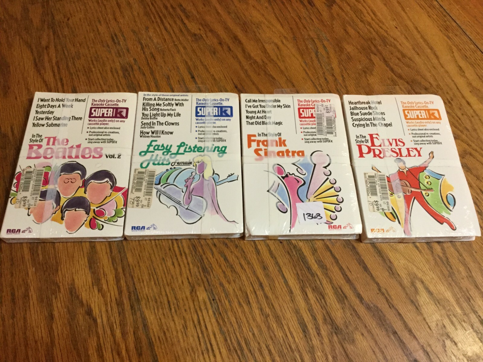 Super K Karaoke Cassette Lot of 4 Elvis Presley - Beatles - Frank ...