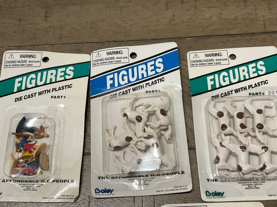 BOLEY HO SCALE FARM ANIMALS PEOPLE PIGS, COWS, HORSES X 7 SEALED NOS | eBay