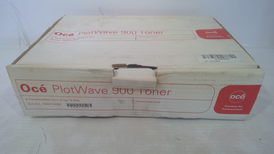 Genuine Oce PlotWave 900 Black Toner (X2 Bottles) 1060124866, 7511B005 ...