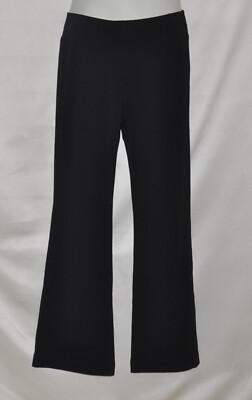 Joan Rivers Wardrobe Builders Knit Flare Leg Pants Size S Black | eBay
