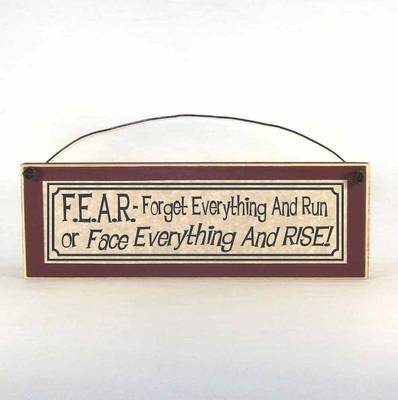 FEAR Forget Everything And Run or Face Everything And RISE motivational ...