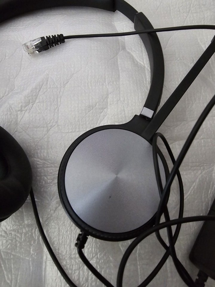 Yealink YHS36 Dual Wired Headset for IP Phone w/ QD to RJ Port Single ...