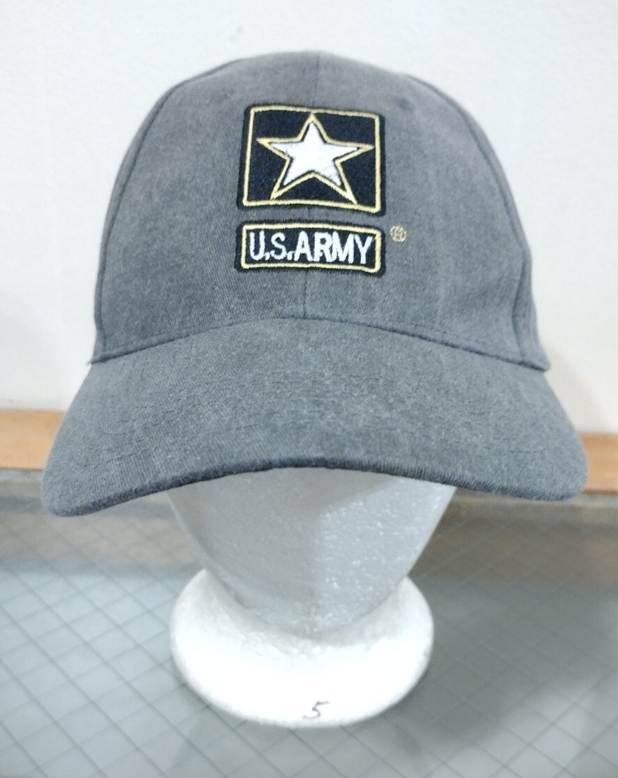 US Army Go Army Star Logo Hat Cap Gray Adjustable Str… - Gem