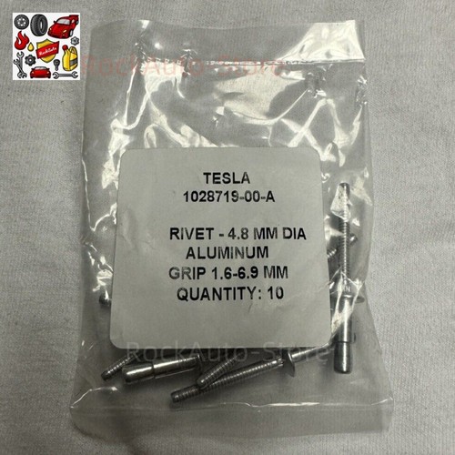 10X Tesla 1028719-00-A RIVET -4.8mm Dia Aluminium.Grip 1.6-6.9mm | eBay