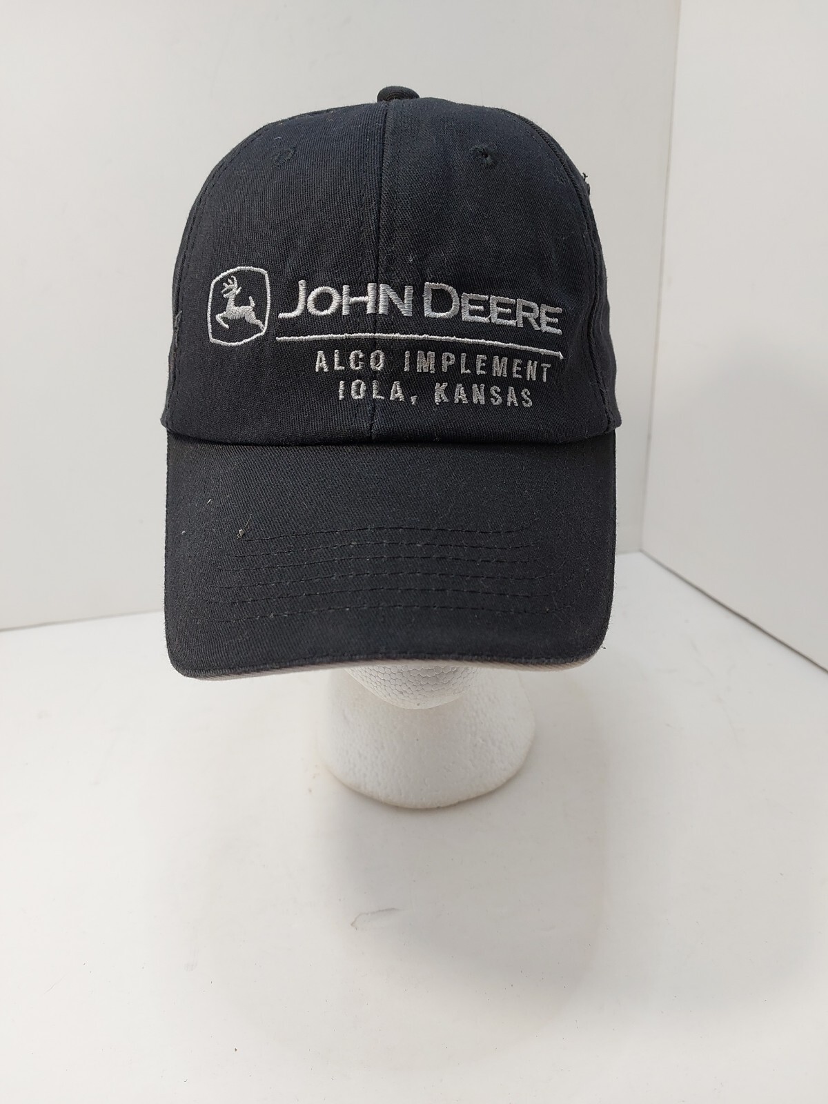 John Deere Logo Black Baseball Hat Cap. Alco Implemen… - Gem