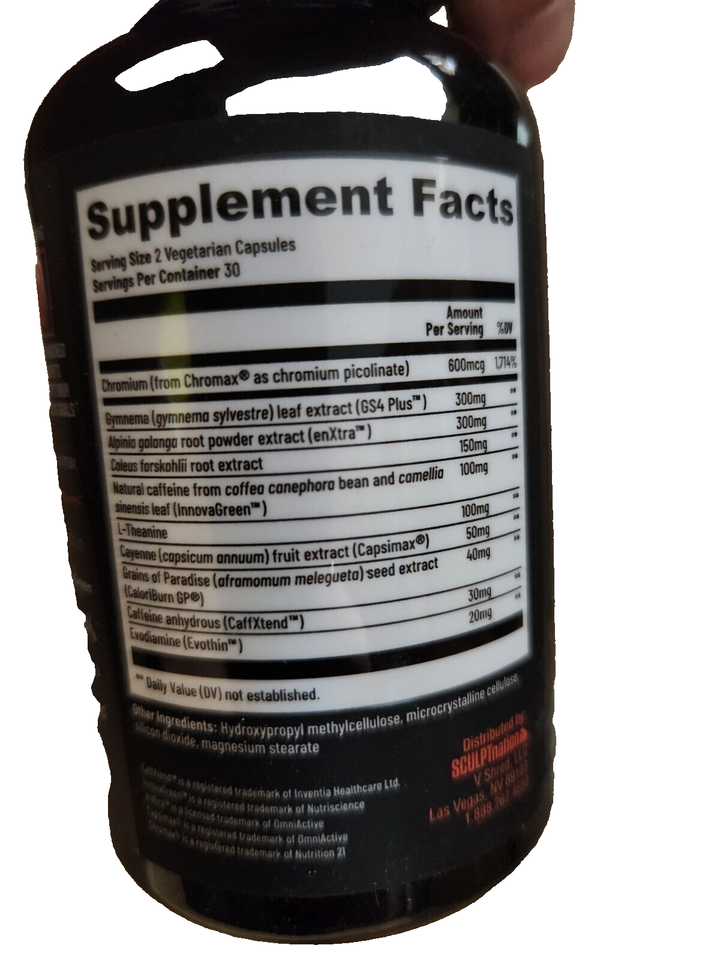 SCULPTnation BURN am EVOLVED 2.0 - 60 capsules - exp 2026 | eBay