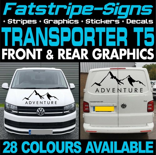 to fit VW TRANSPORTER T5 GRAPHICS STICKERS STRIPES DECALS DAY VAN ...