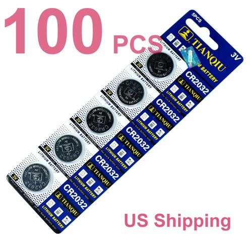 100 PCS CR2032 Lithium Battery 3V Button Cell for Digital Scales remote ...
