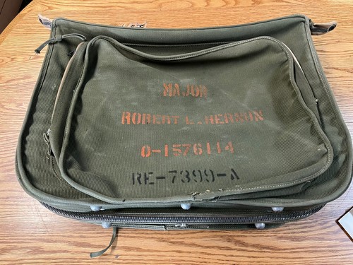 WWII US Army Air Corps B4 Suitcase Bag Named Major | eBay
