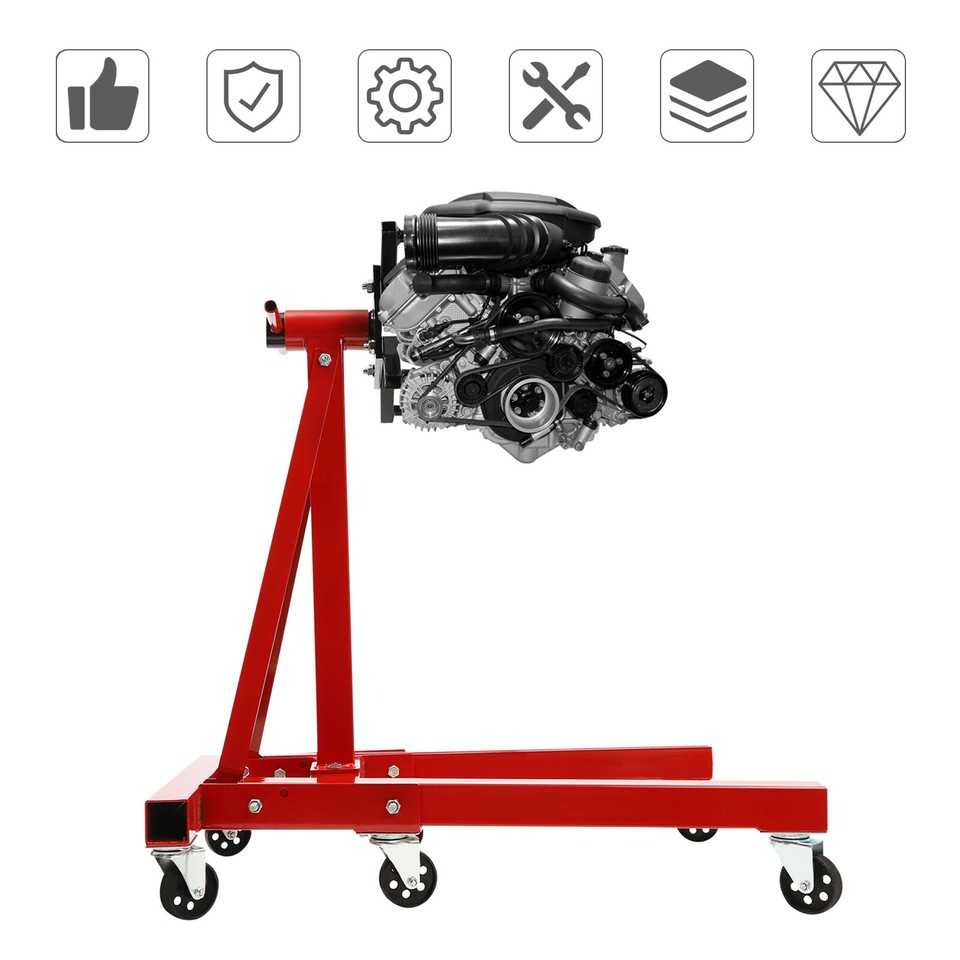 2000 LBS Folding Engine Stand Vehicle Engine Block Stand 360 Degree ...
