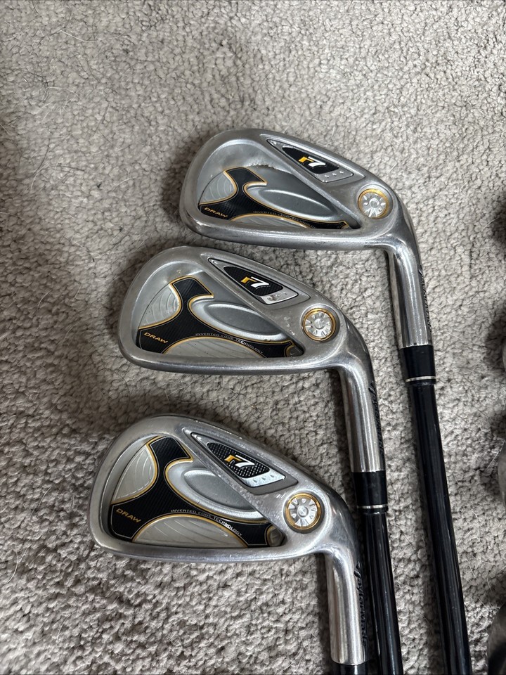 Taylormade R7 Draw Iron Set 4-PW, REAX 55 Regular Flex Graphite Shaft ...