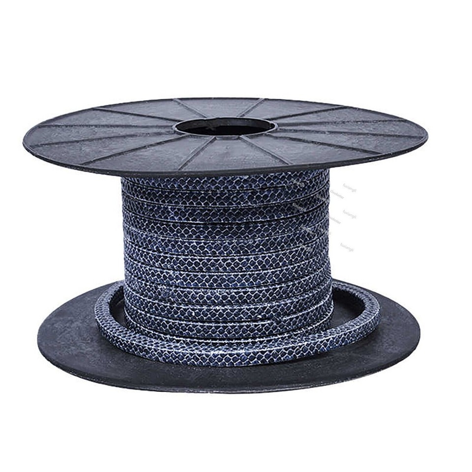Carbon Fibre Gland Packing Braided Rope Seal Pump & Valve Square 4mm to ...