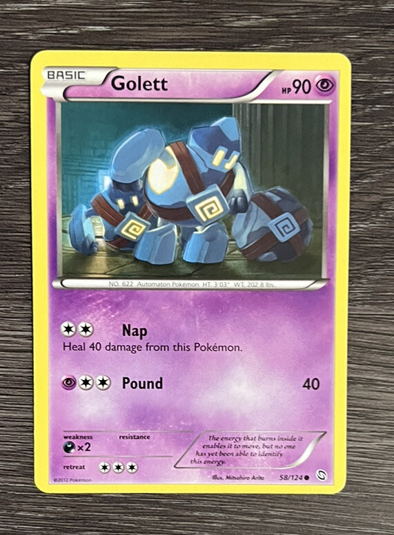 Golett 58/124 - Dragons Exalted - Common - Pokemon Card TCG - LP | eBay