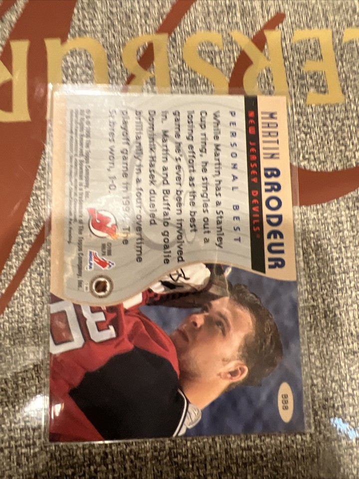 Martin Brodeur 1995-96 Topps BOWMAN'S BEST Insert Card New Jersey ...
