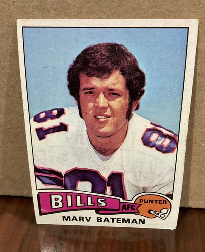 MARV BATEMAN 1975 TOPPS FOOTBALL CARD #169 - BUFFALO BILLS | eBay