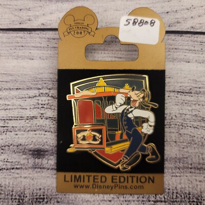 Goofy Pin Gold Card Transportation Vehicles - Trolley - DISNEY LE 1500 ...