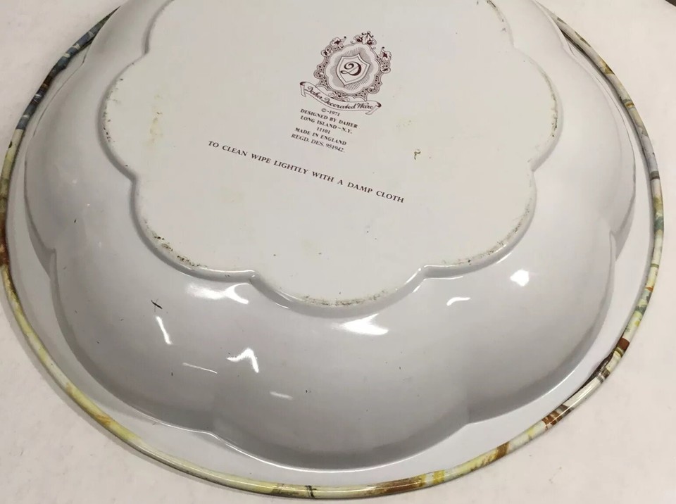 DAHER DECORATED WARE 1971 METAL TRAY MADE IN ENGLAND 10” X 2” WINDMILL ...