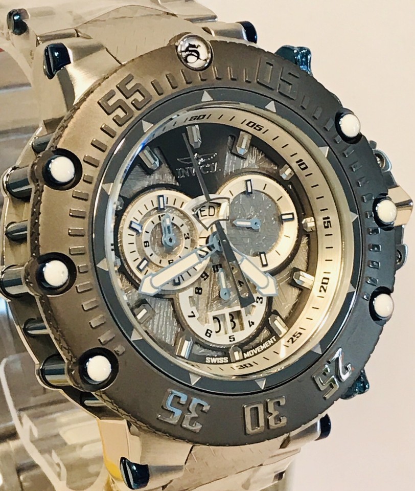 52mm Blue DRAGON Pushers | METEORITE Swiss Chrono SUBAQUA NOMA VII ...