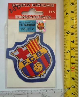 Vintage 90s dead stock FC Barcelona jersey Patch Iron On Crest Logo FCB ...