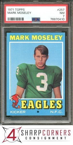 1971 TOPPS #257 MARK MOSELEY RC EAGLES PSA 7 | eBay