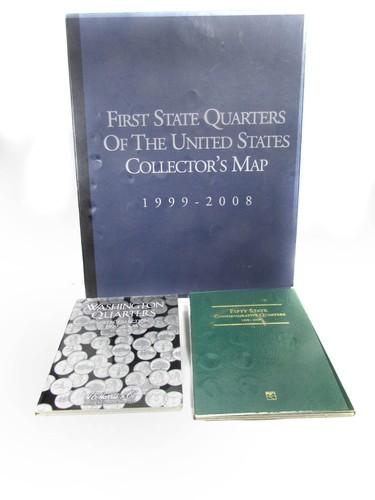 Nearly Complete Set of US STATE QUARTERS With Collector's Map, Empty ...