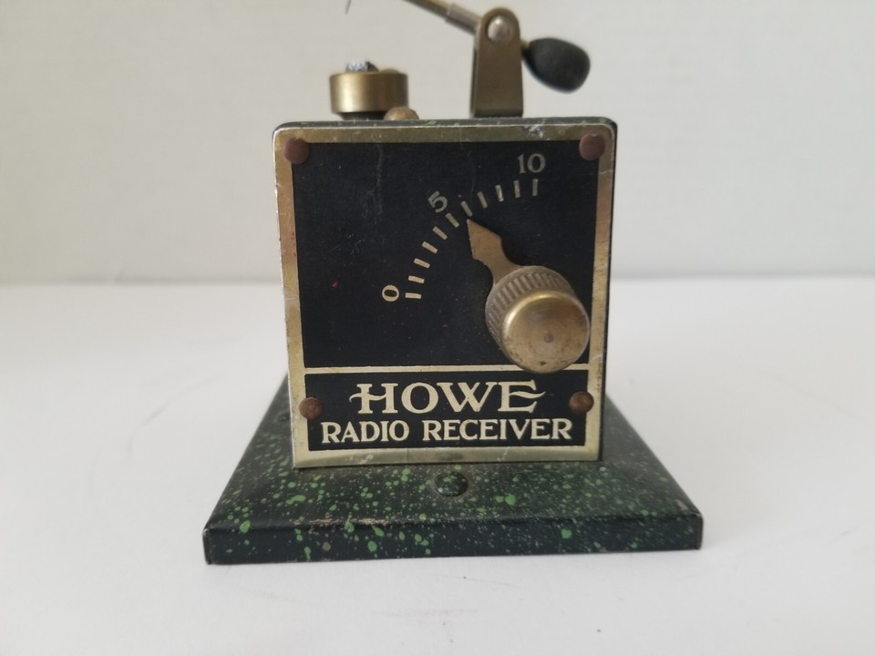 Vintage Antique Howe Crystal Radio Receiver Chicago IL USA Auto Product ...