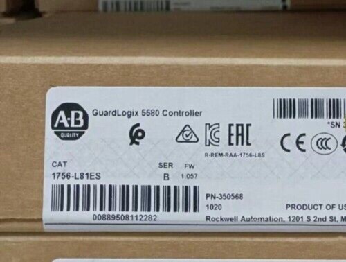 1756-L81ES NEW IN BOX Allen Bradley GuardLogix 5580 Controller Free ...