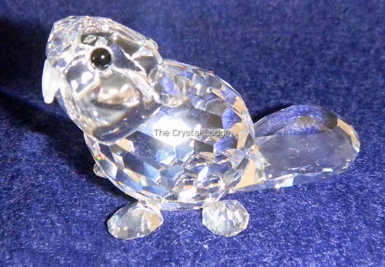 SWAROVSKI CRYSTAL BEAVER BABY SITTING 164638 MINT BOXED RETIRED RARE ...