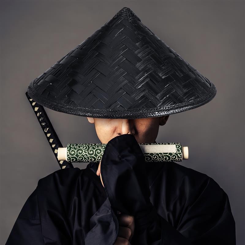 Hat Samurai Straw Ninja Chinese Cosplay Japanese Rice Asian Bamboo ...