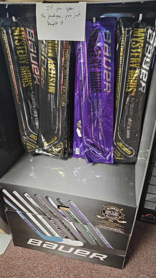 2025 Bauer Mystery Mini Hockey Stick New Unopened In Bag GOALIE | eBay