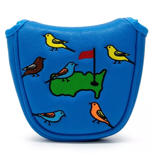 1pc Premium Birdie Green Golf Mallet Putter Headcover Magnetic Golf ...