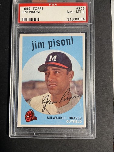1959 topps Psa 8 Jim Pisoni | eBay