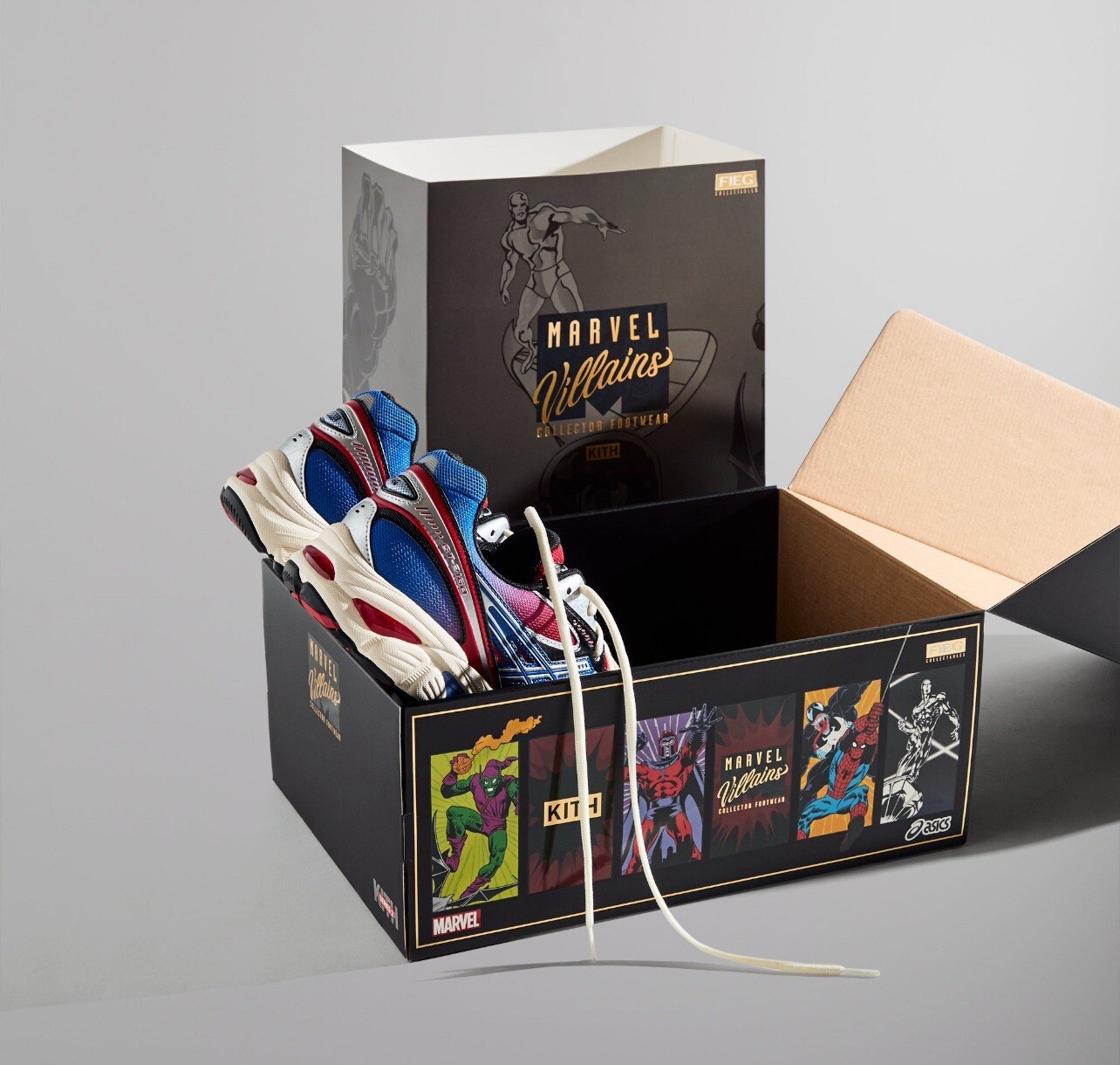 KITH x ASICS GT-2160 Marvel Battle Spectra Pack (2 Pairs) - Size 12 Men ...