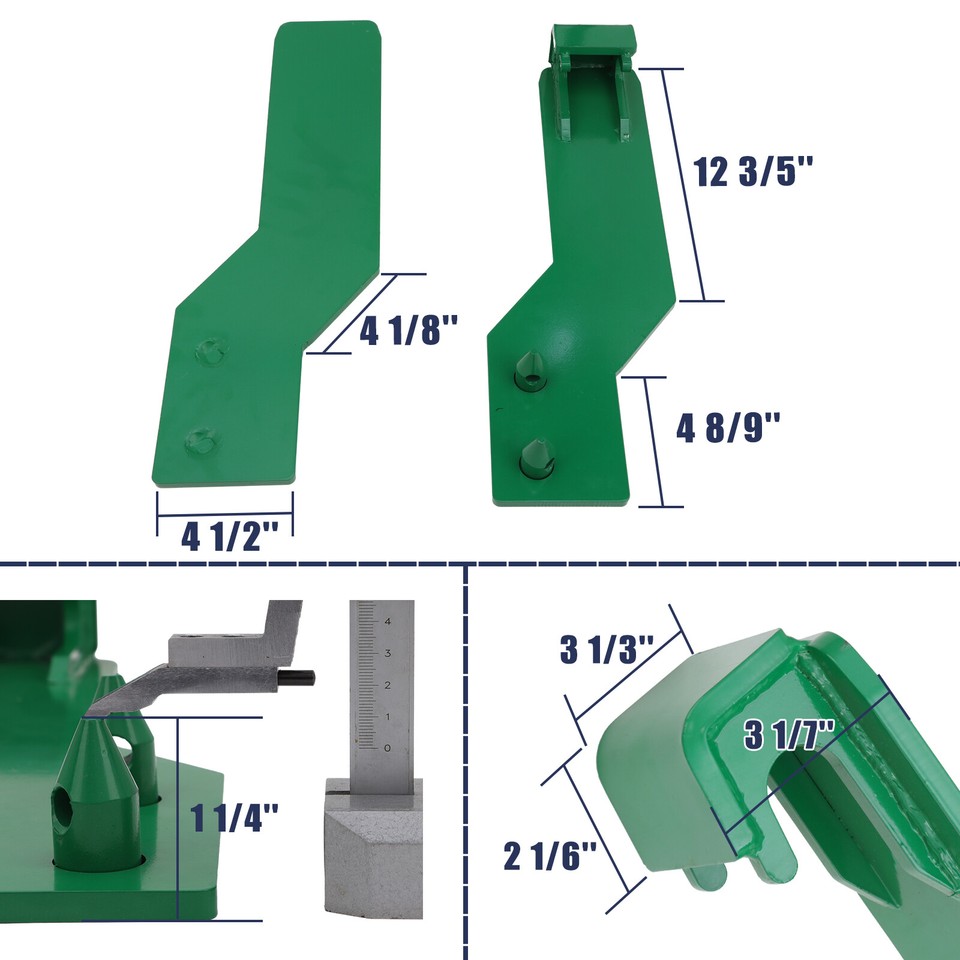 Tractor Loader Quick Tach Weld On Mounting Brackets For John Deere ...
