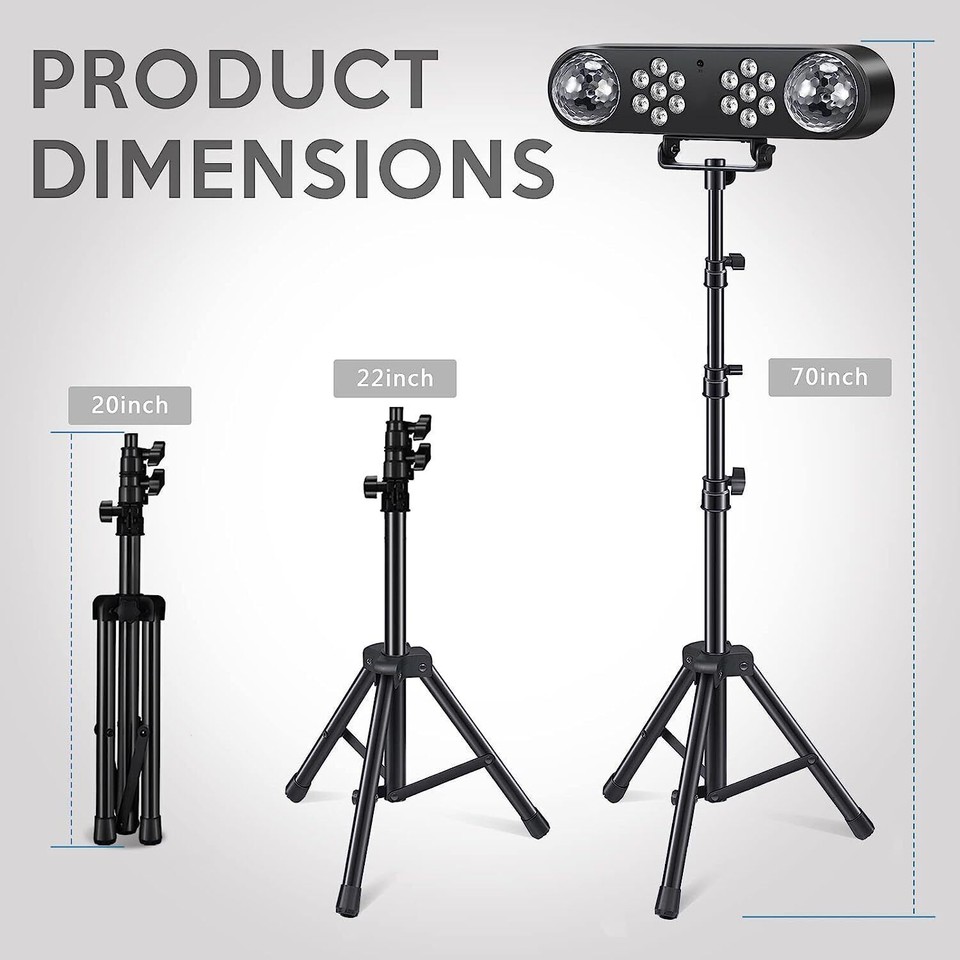 4PCS DJ Lights w/Stand 3IN1 Party Bar Light Set For Disco Stage Gig ...