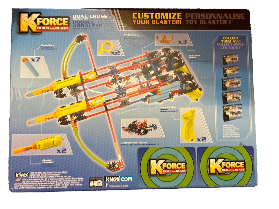 K'NEX KForce Build and Blast Dual Cross Battle Bow Open Box ...