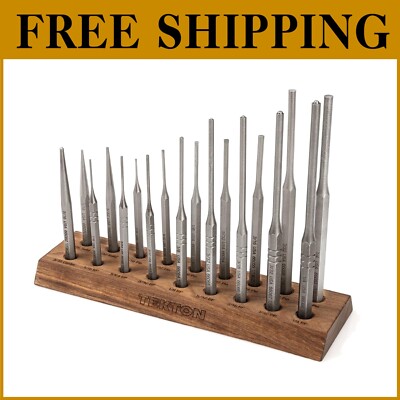 Complete Gunsmithing Punch Kit - 18-Piece Set with Walnut Block for DIY ...