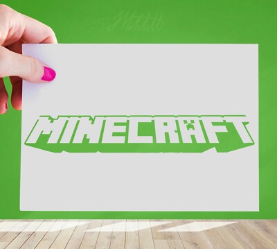 Minecraft Logo Stencil