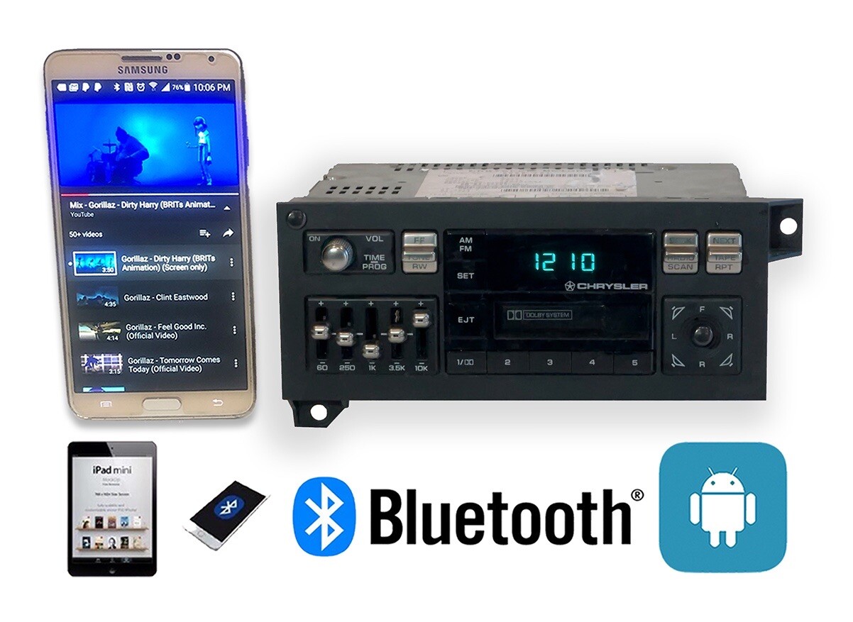 87-03 Chrysler Dodge Infinity Cassette EQ AM FM BLUETOOTH Upgraded Oem ...