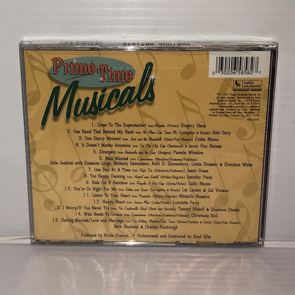 Primetime Musicals / Various : Primetime Musicals Musical Soundtrack 1 ...