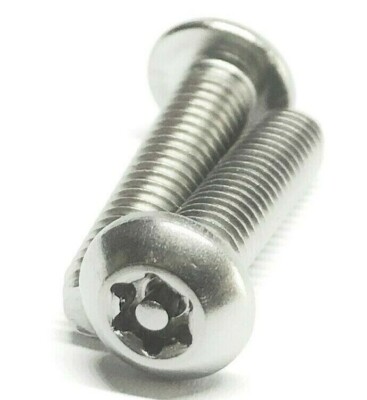 25 x Sicherheitsschrauben V2A ISO 7380 TORX + PIN M5x8 bis M5x60 ...