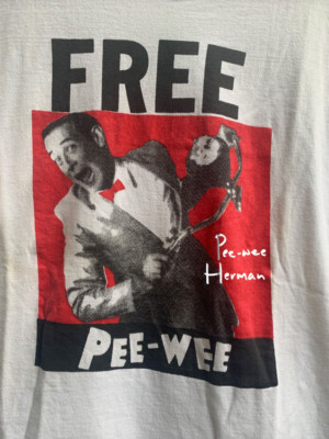 FREE PEE WEE HERMAN Cotton White All Size Men Women Shirt | eBay