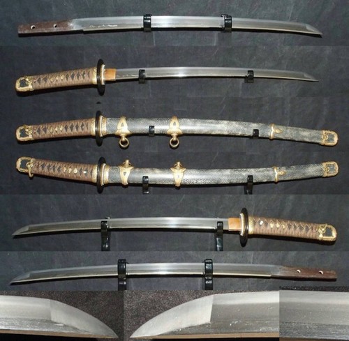 WWII Imperial Japanese Navy Pilot Short Guntō｜Custom Ray Skin Mounts ...