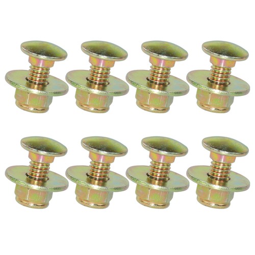 Carriage Bolts Kits 710-0451 8 Pack with Washers Nuts for MTD Skid ...
