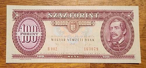 Hungary PK #174a 1992 100 Forint Uncirculated Banknote | eBay