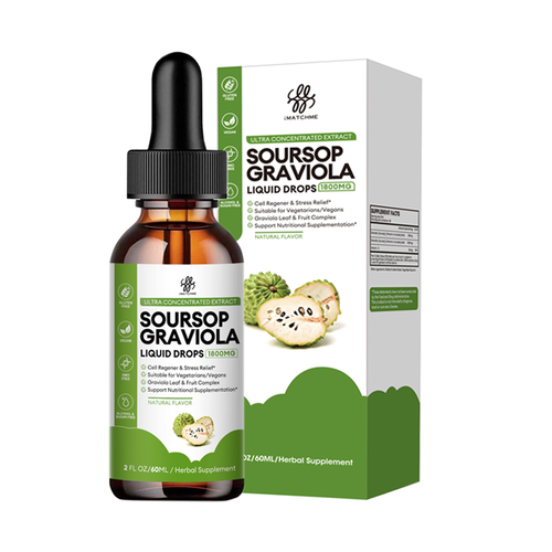 60ML Graviola Liquid Drop 1800MG Pure Natural Soursop Leaves Fruit ...
