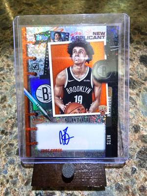 2025 Topps Basketball #NA-NT NOLAN TRAORE RC Auto Orange Holofoil /25 ...