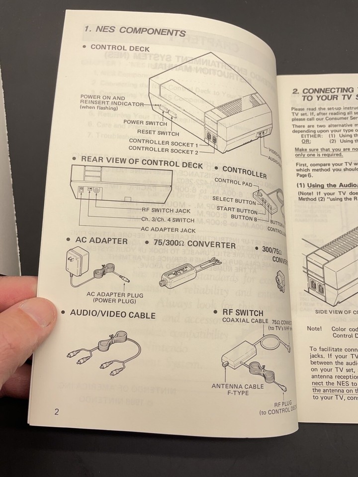 Original Nintendo Entertainment System NES 1988 Control Deck ...