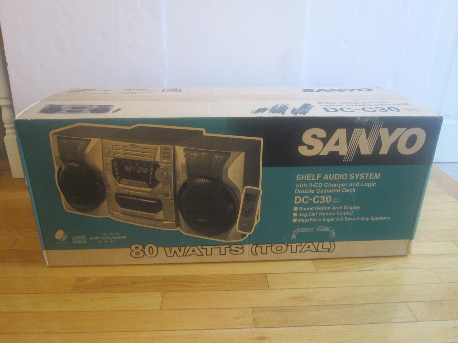 Brand New SANYO DC-C30 Radio Double Cassette, 3 CD Changer, 80 Watts ...