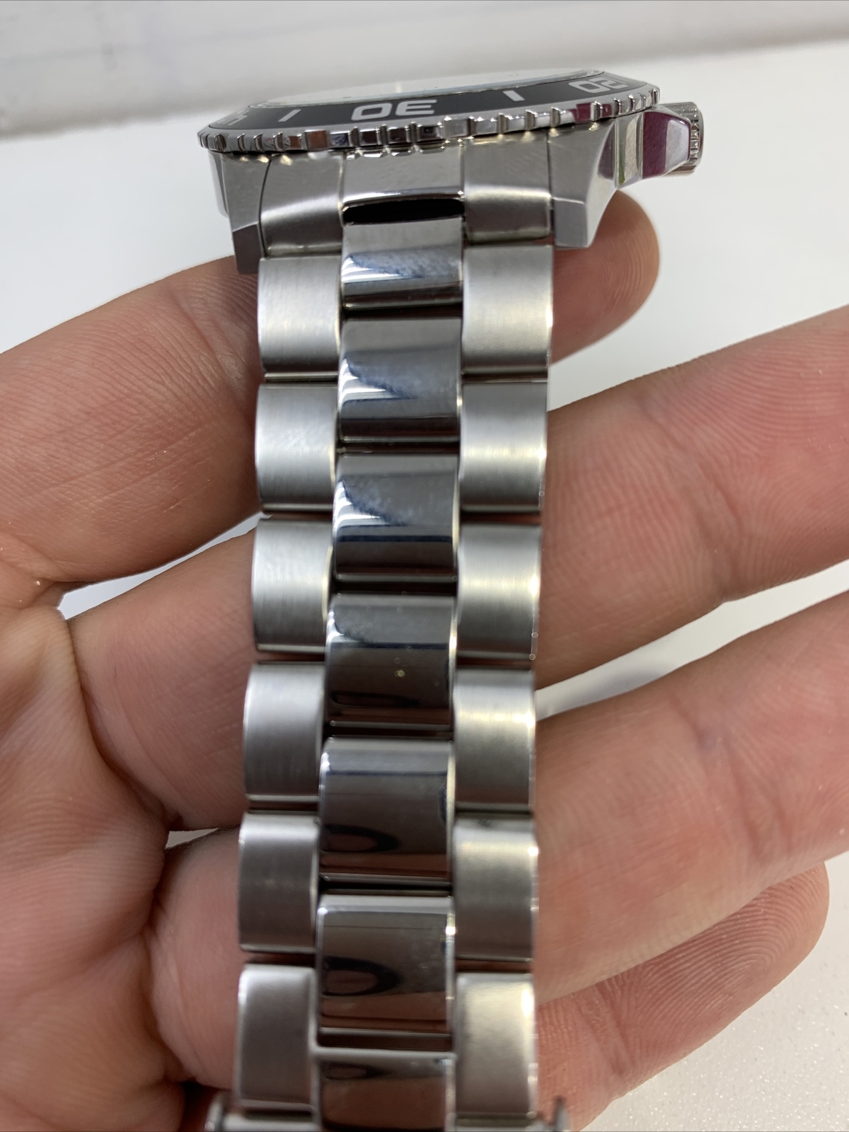 Invicta Mens Luminous Dial Silver Stainless Steel Divers Watch Wr100m ...